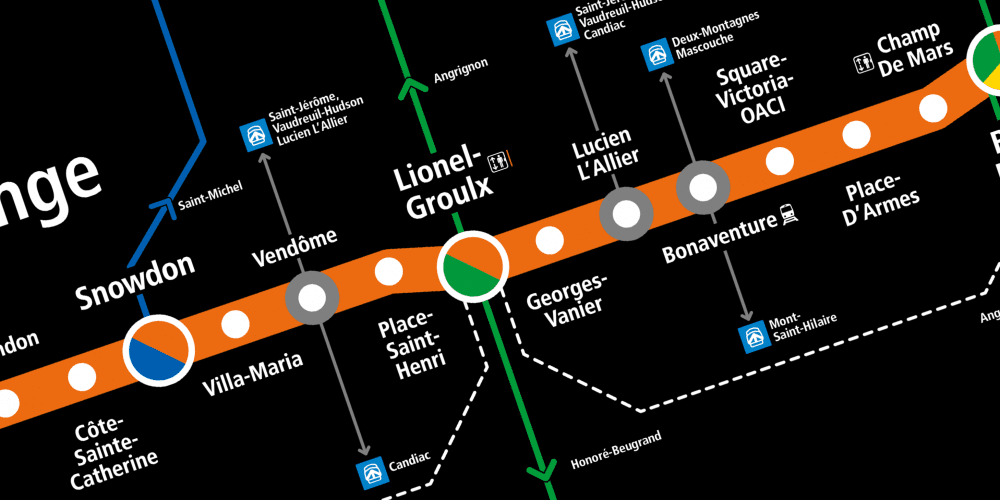 Montréal Subway orange line, detail — ricardo vazoli